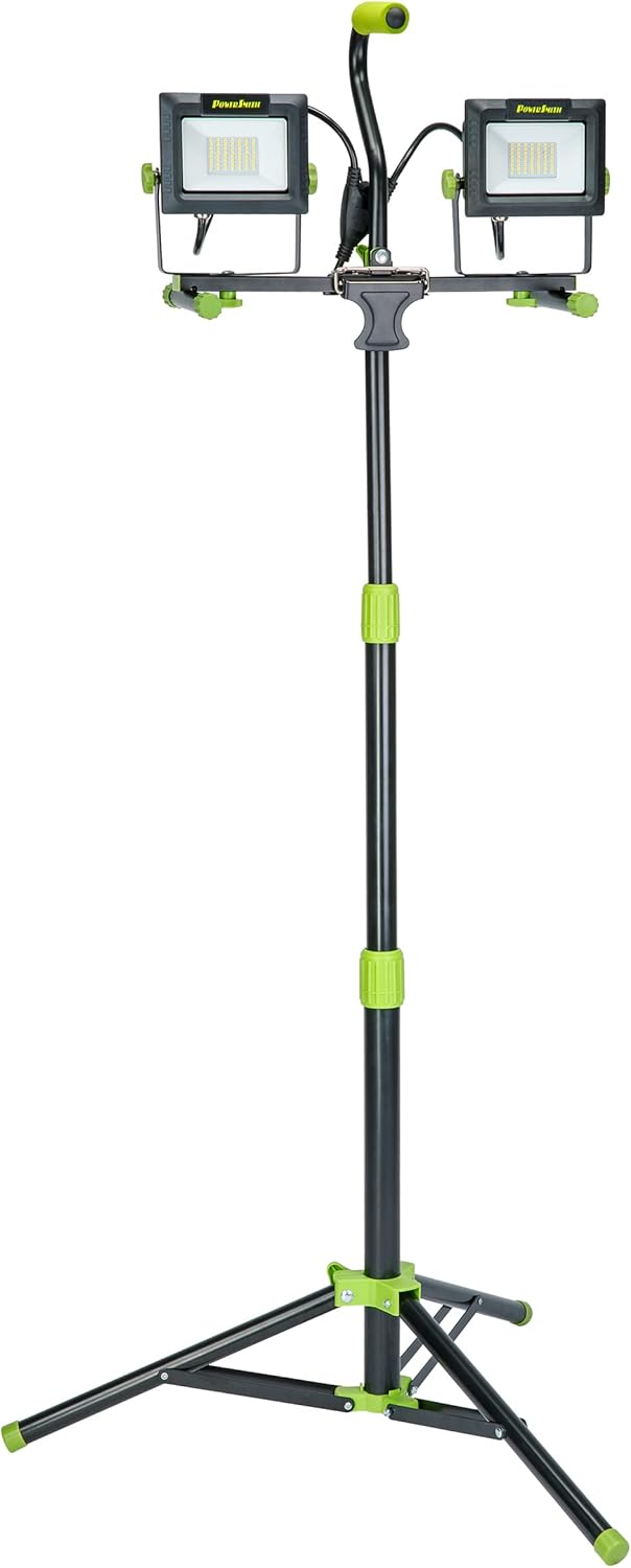 Amazon.com: PowerSmith 8000 Lumen LED Work Light with Stand, All Metal ...