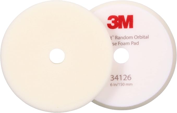 Amazon.com: 3M Perfect-It Random Orbital Foam Compounding Pad, 6"/150 ...