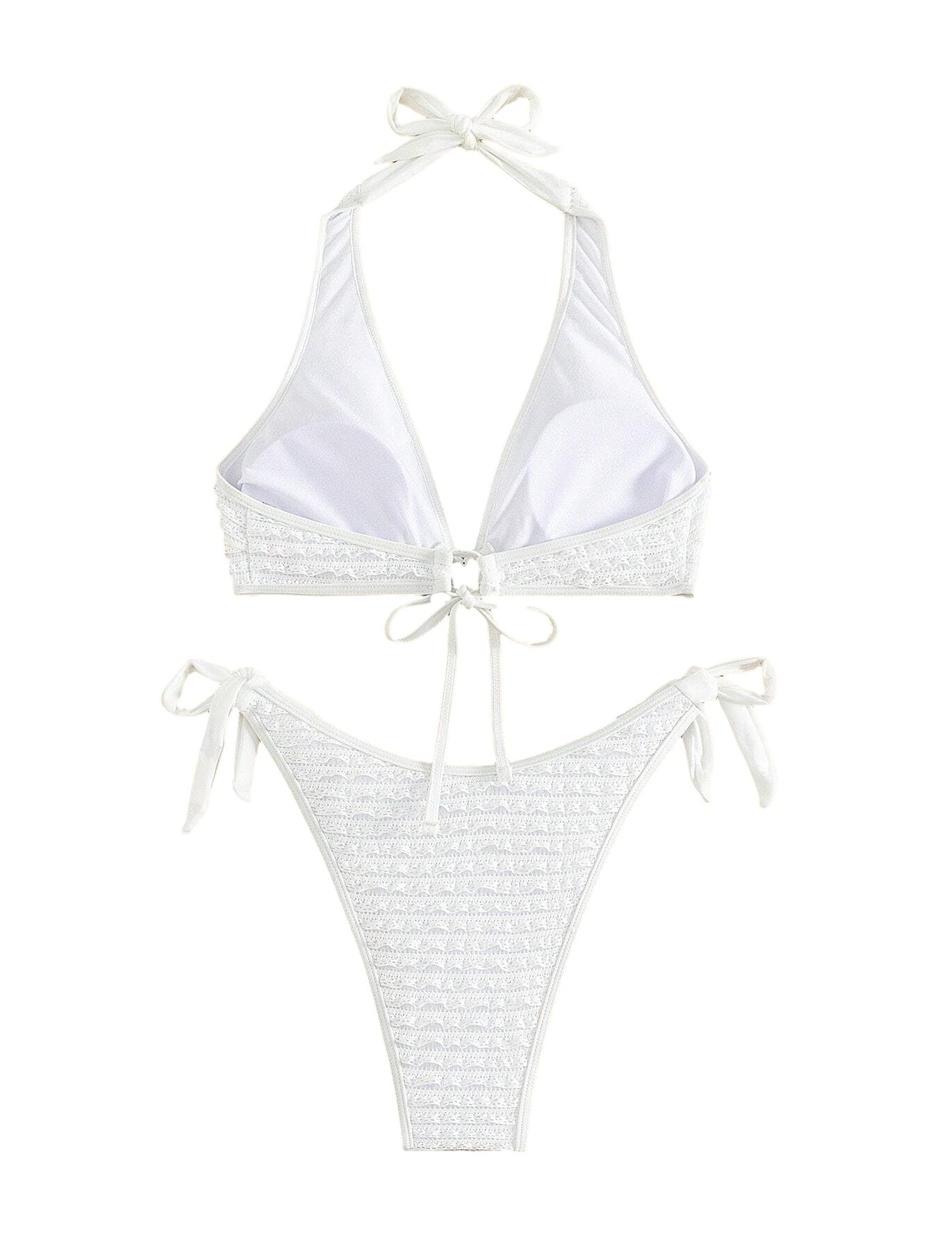 Snapklik.com : Sexy Heart Linked Halter Bikini Tie Side String Thong ...