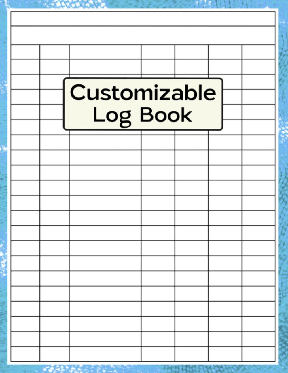 Customizable Log Book: 7 Blank Columns Templates: Affairs, Copacetic ...