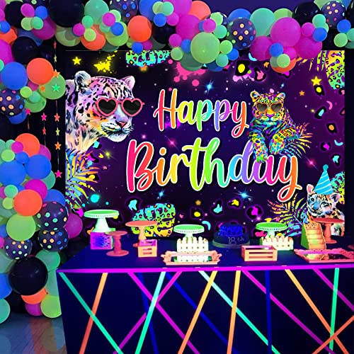 Neon Animal Print Decorations