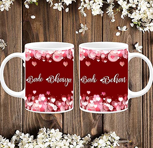 Buy TrendoPrint Bade Bhaiya Badi Behan Mug Birthday and Wedding ...