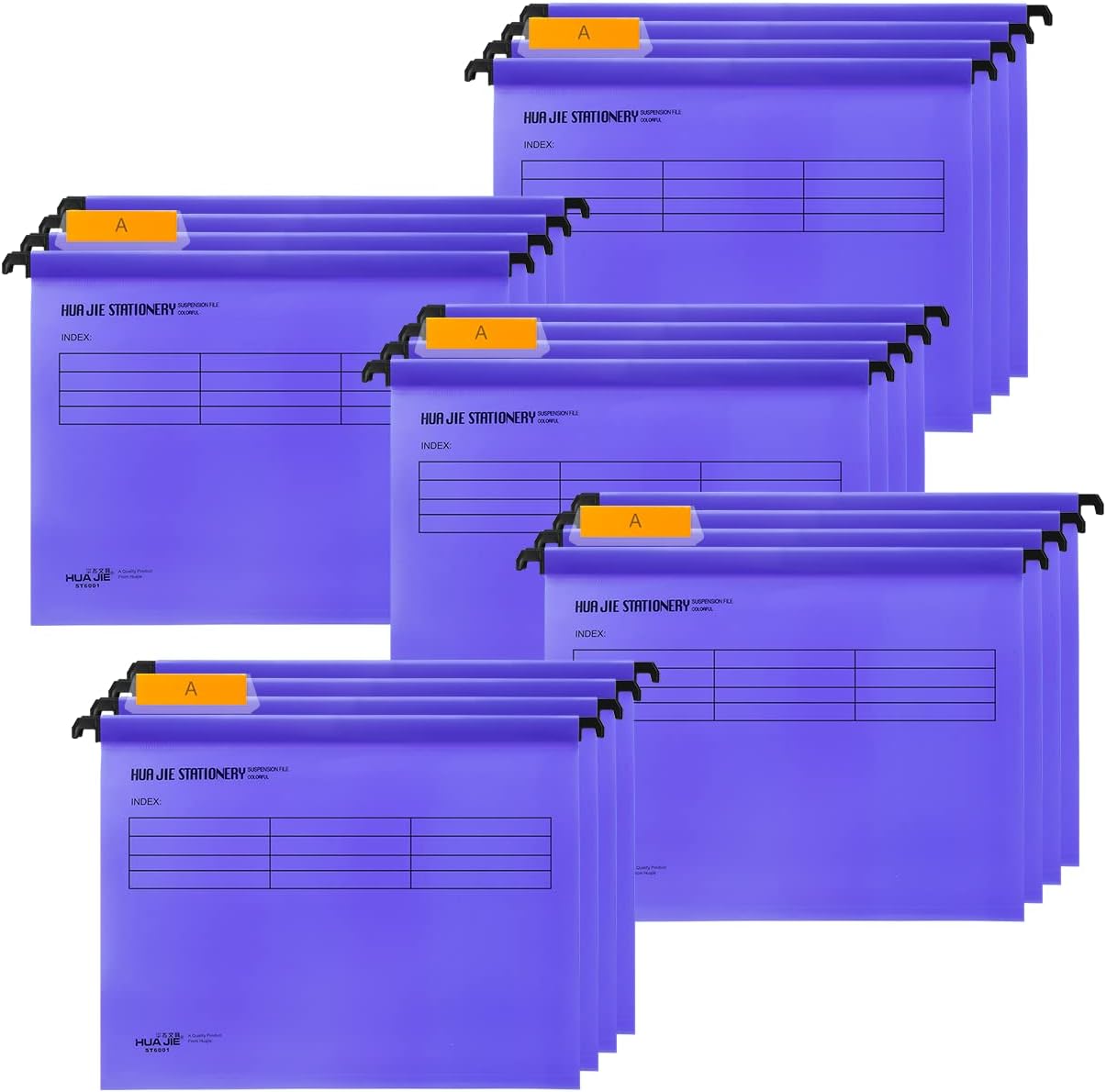 QNLEMON 20PCS A4 Suspension Files, Polypropylene Filing Cabinet ...