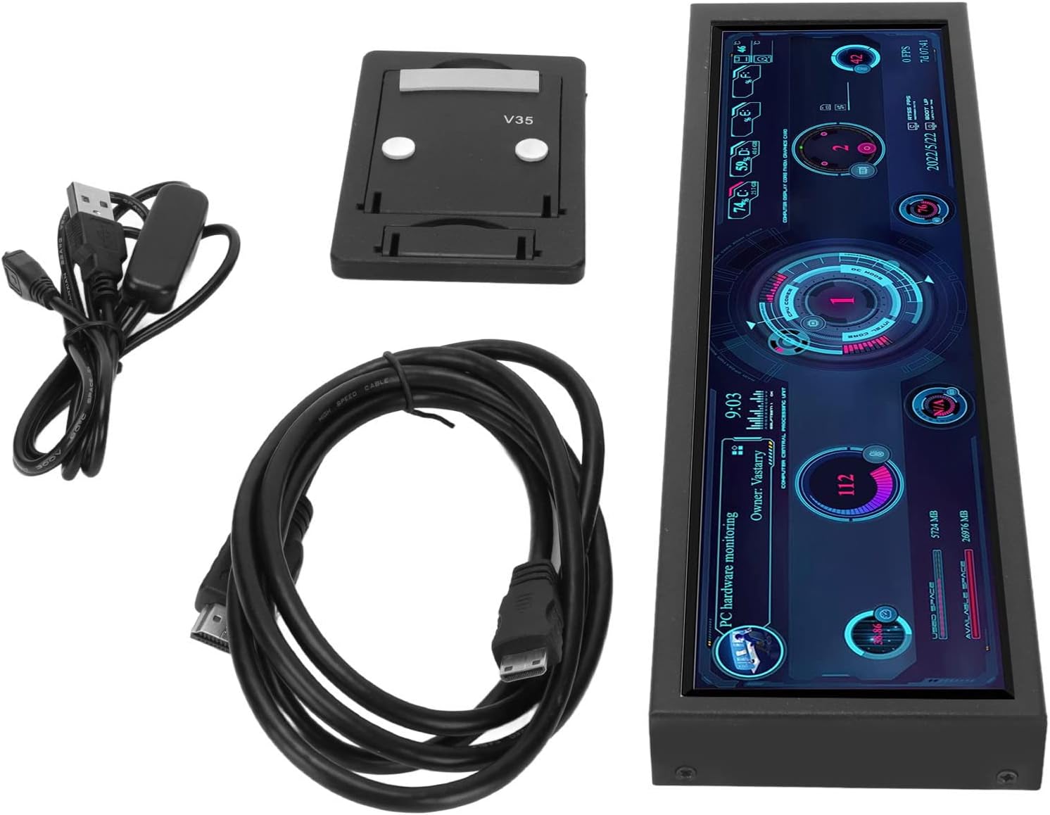 Buy 8.8 بوصة AIDA64 CPU GPU SSD Data Temperature Monitor ، IPS USB Mini ...