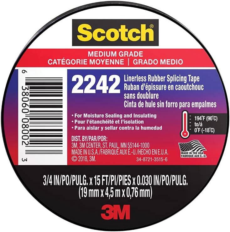 Amazon.com: 3M 10828 Scotch 35 Vinyl Electrical Color Coding Tape, 3/4 ...