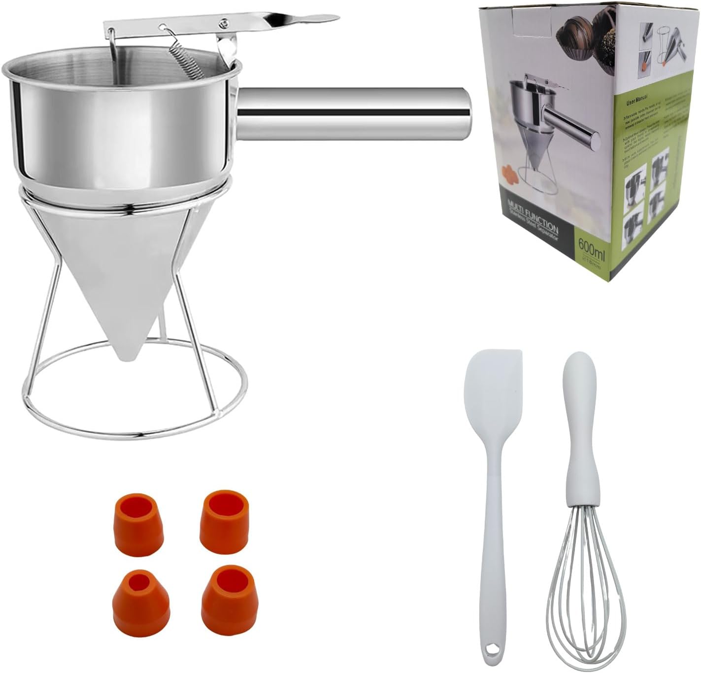 Amazon.com: Snugluxe pancake batter dispenser,pancake Mixer, Multi ...
