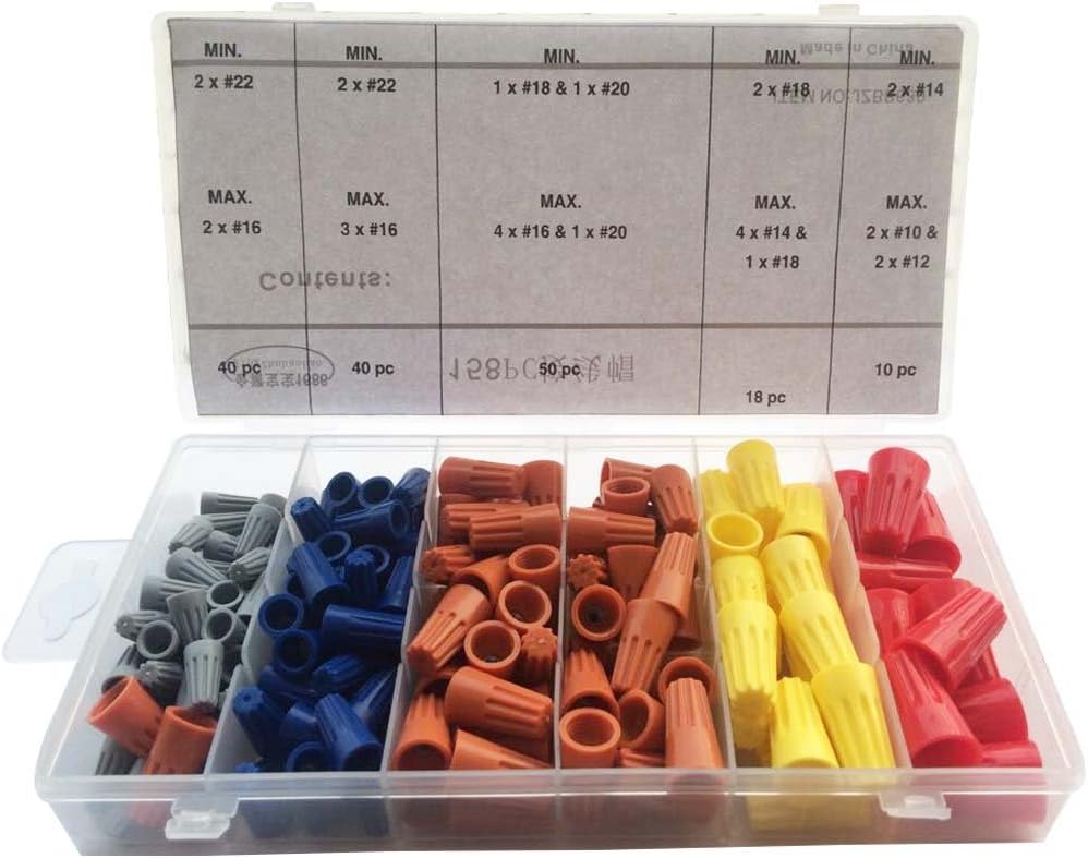 Wire Nut Connector Assortment Kit 158 Pcs - Amazon.com