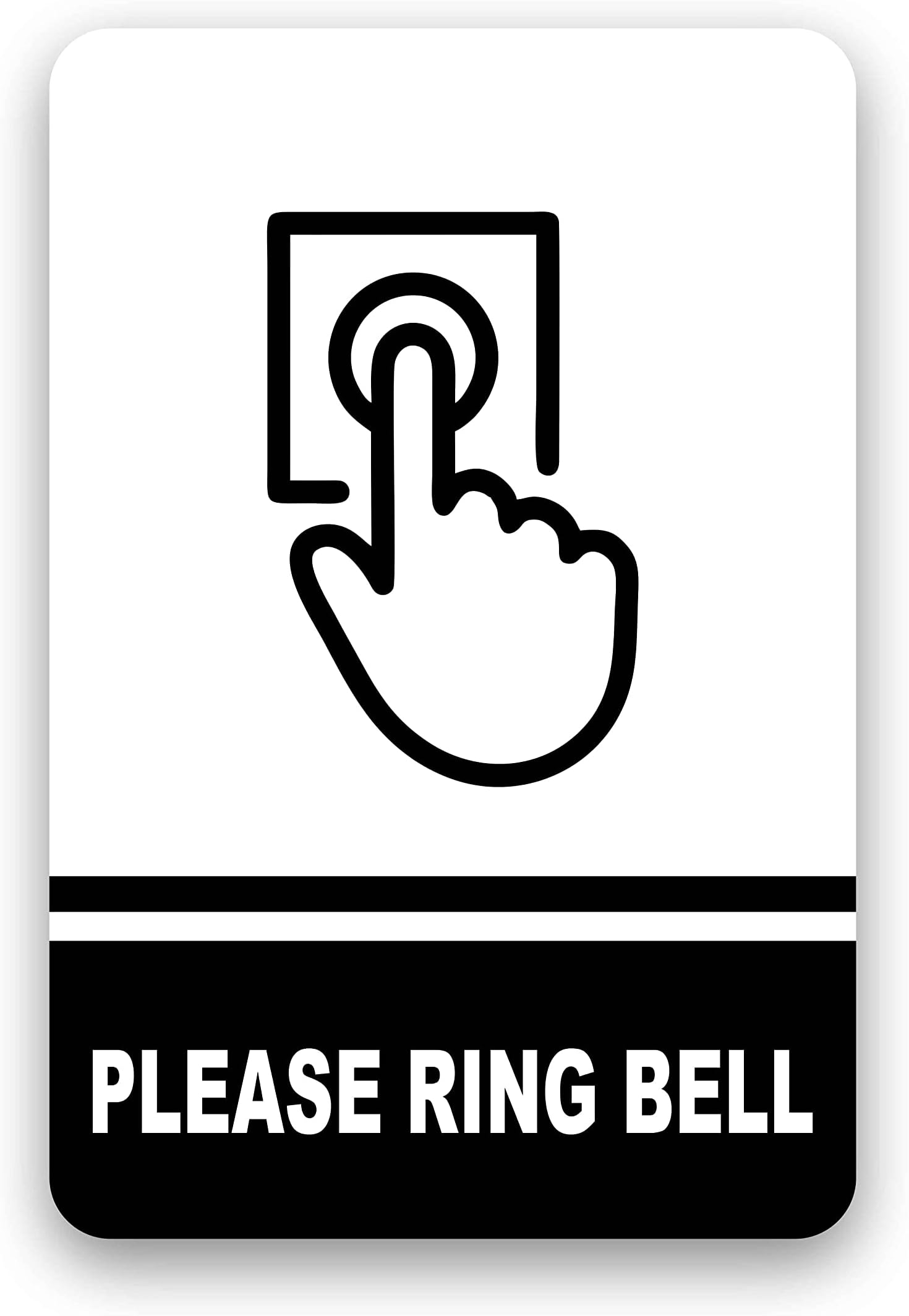 Please Ring The Bell Sign Stickers For Home Clinic Office Self Adhesive ...