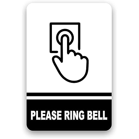 Please Ring The Bell Sign Stickers For Home Clinic Office Self Adhesive ...