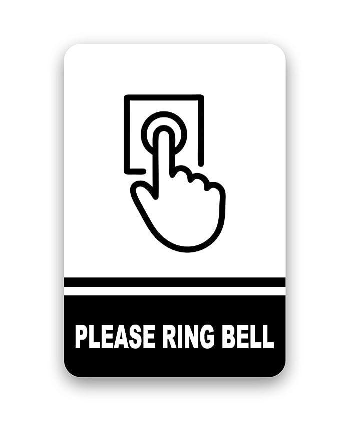Please Ring The Bell Sign Stickers For Home Clinic Office Self Adhesive ...