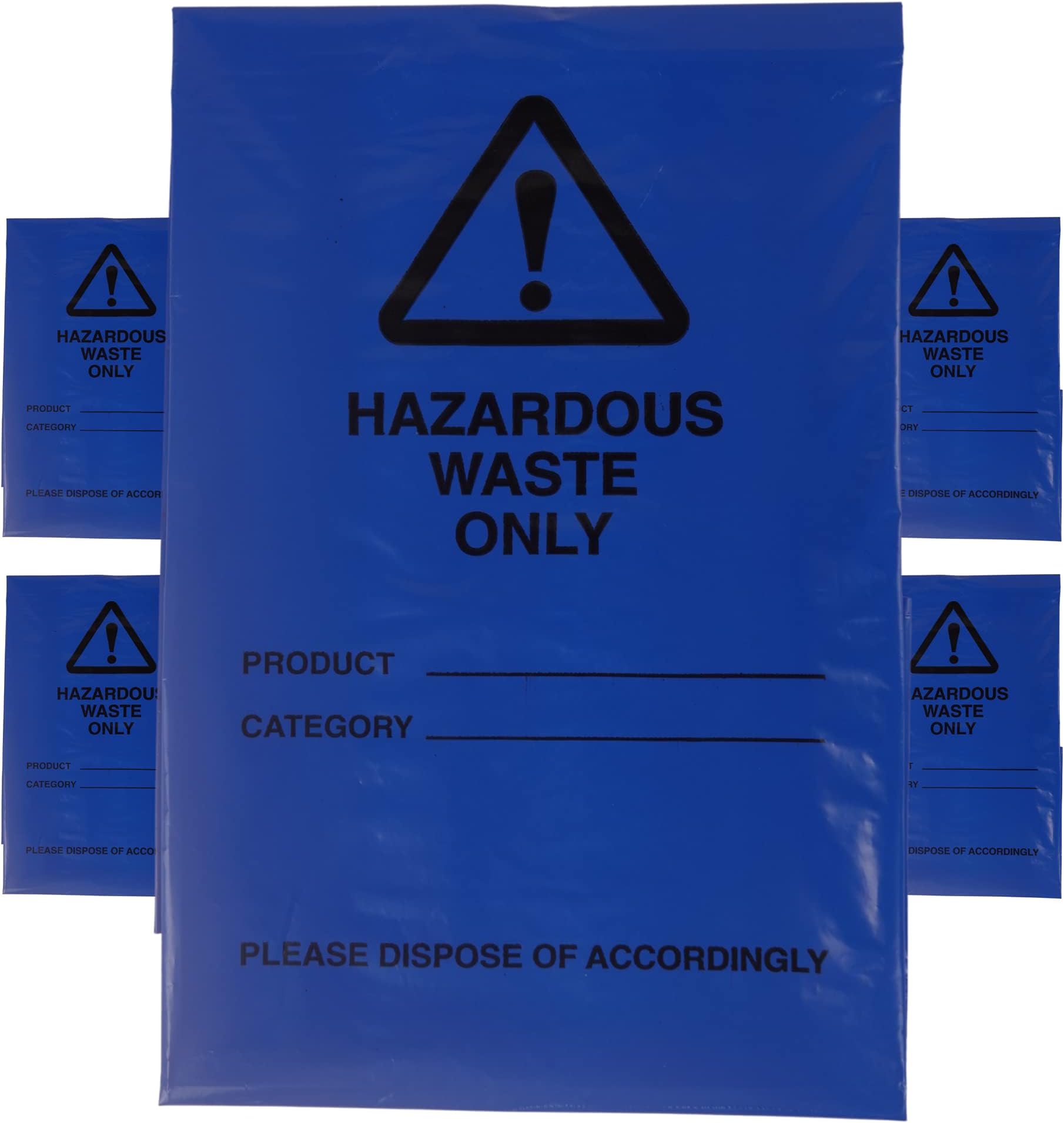 Asbestos Waste Bags Heavy Duty (Large 1200mm x 900mm) (10 x RED & 10 X ...