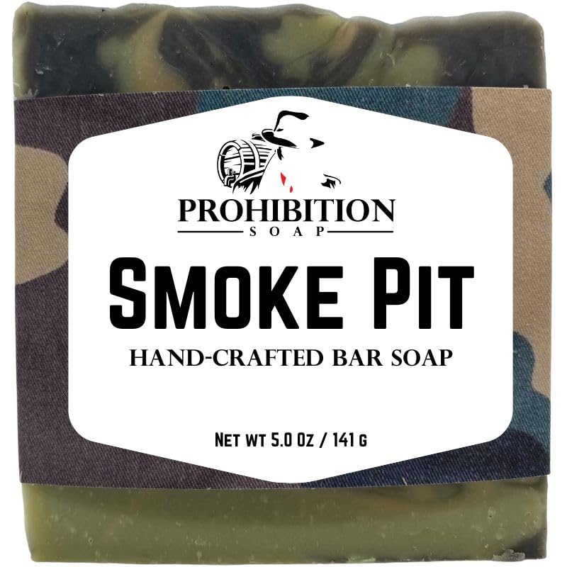 Amazon.com: Prohibition Soap | Smoke Pit | Natural Shea Butter Bar Soap ...