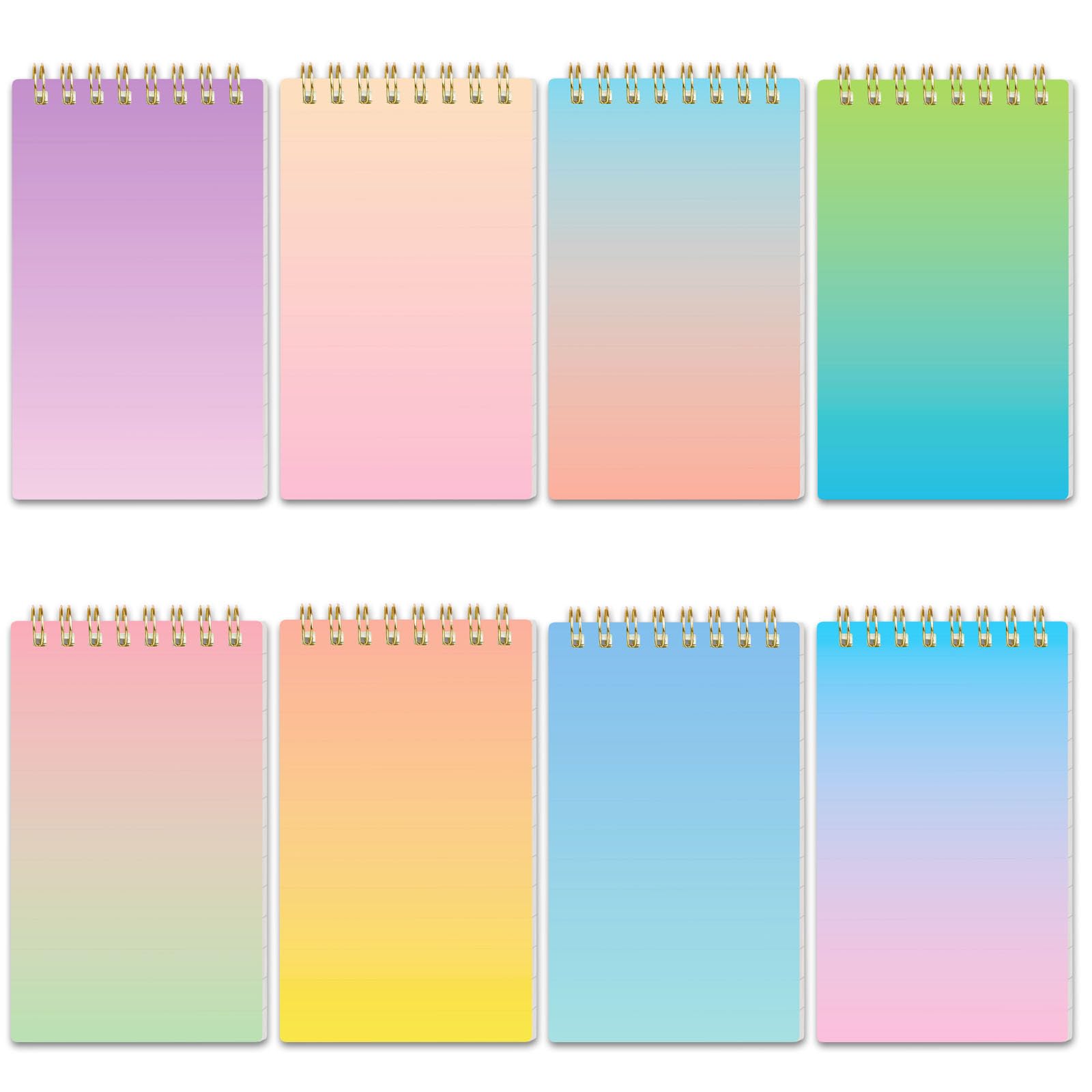Amazon.com : HIBOX 8PCS Mini Spiral Notepads, 3 x 5inch Spiral Pocket ...