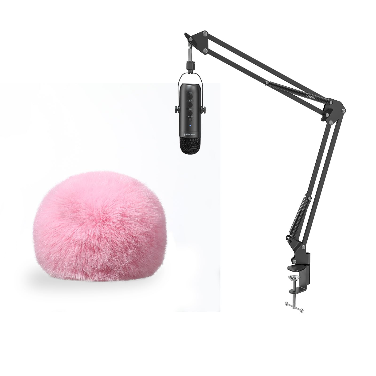 Amazon.com: ZealSound Gaming USB Microphone k66k-s and d65p Furry Cover ...