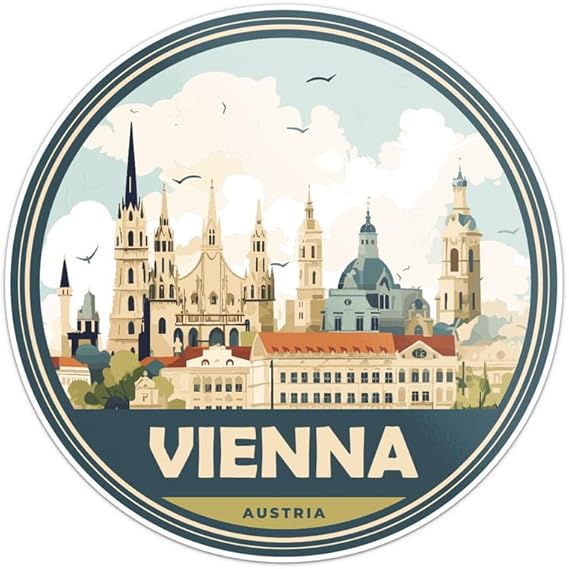 Amazon.com - Austria Vienna City Sticker - Waterproof Vinyl Decal for ...