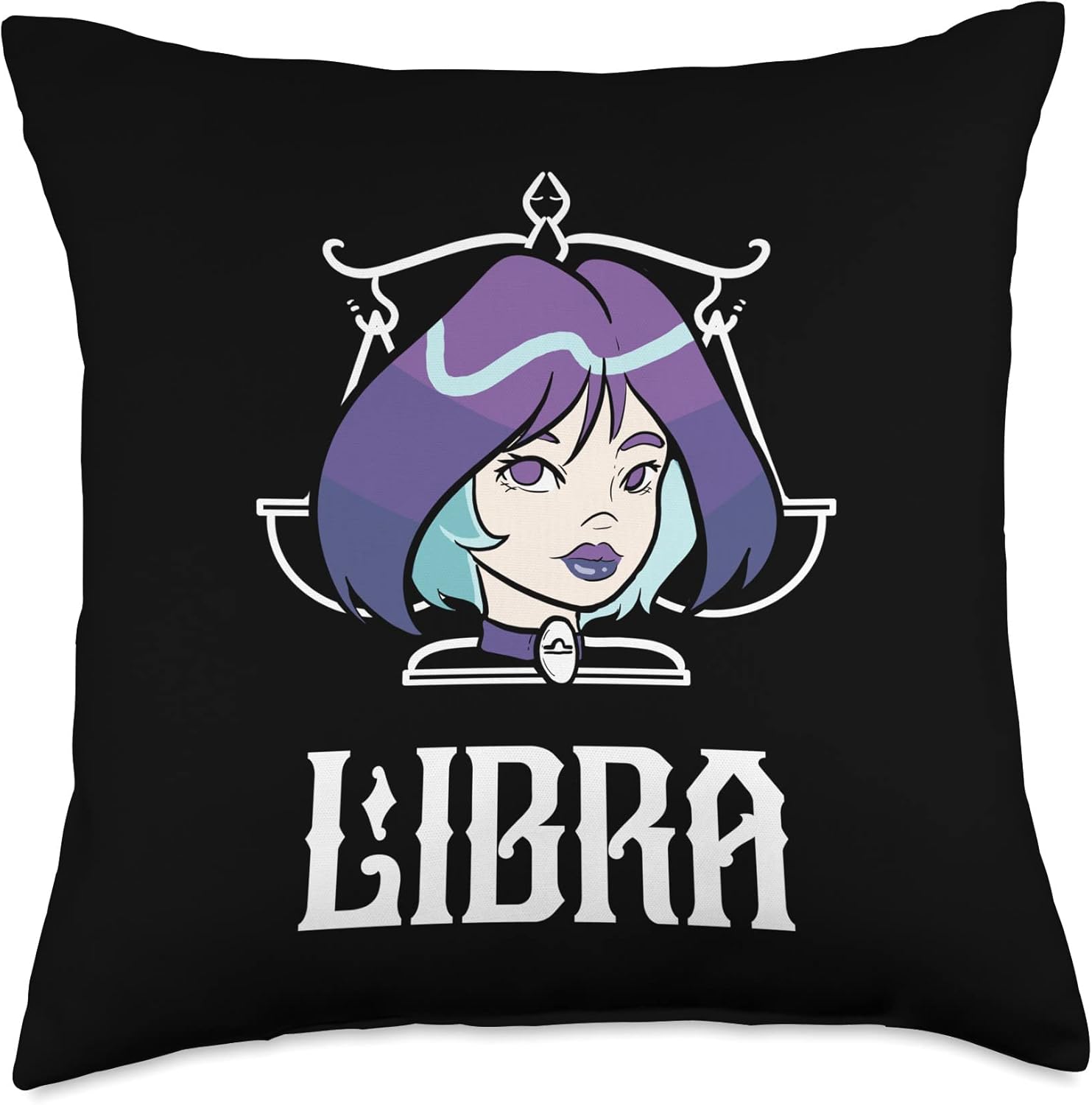 Amazon.com: Gothic Tarot Cards Zodiac Sign Kawaii Anime Figure Libra ...