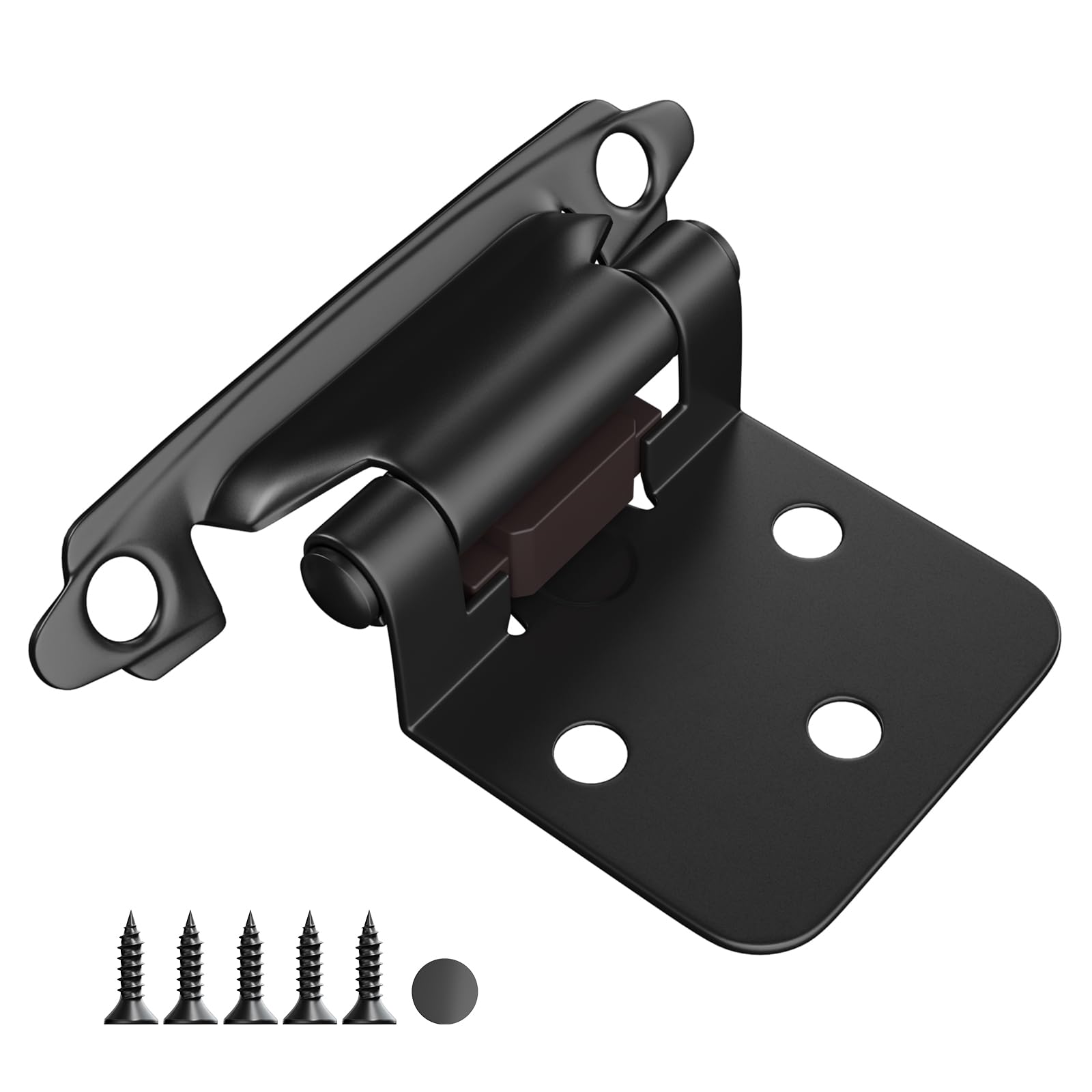 Snapklik.com : HOSOM 20 Pack 1/2 Inch Overlay Cabinet Door Hinges ...