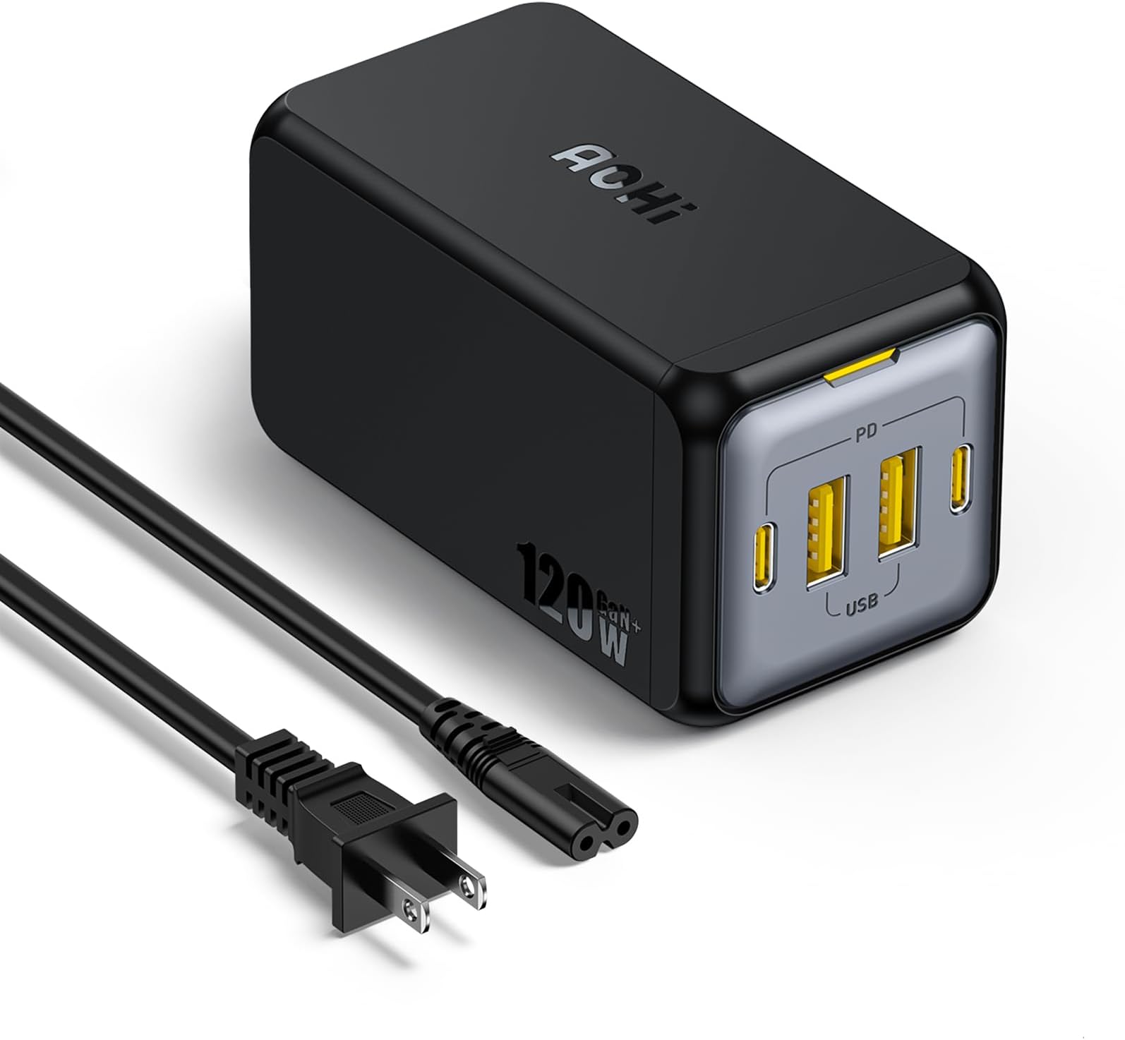 Amazon.com: AOHI Youth 100W Gan+ USB C Wall Charger, 3-Port Laptop Fast ...