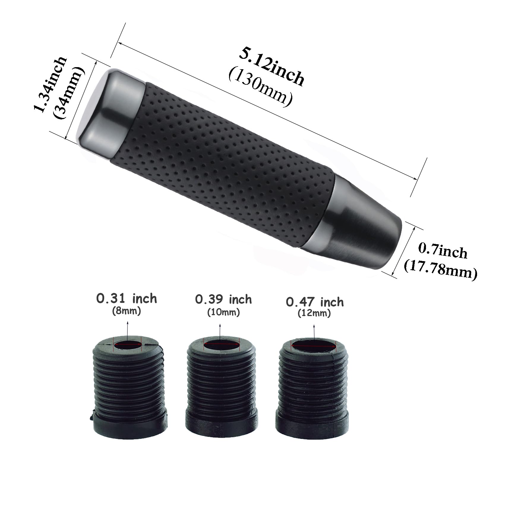 Snapklik.com : Abfer Weighted Shift Knob Short Stick Gear Shifter ...