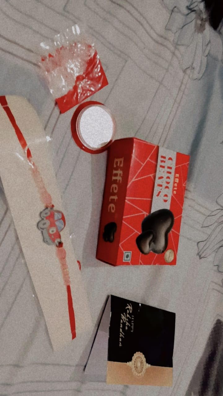 Oblivion Rakhi Combo (K1_880_Cb32) & Effete Chocolate Beats 32Gm Pooja ...