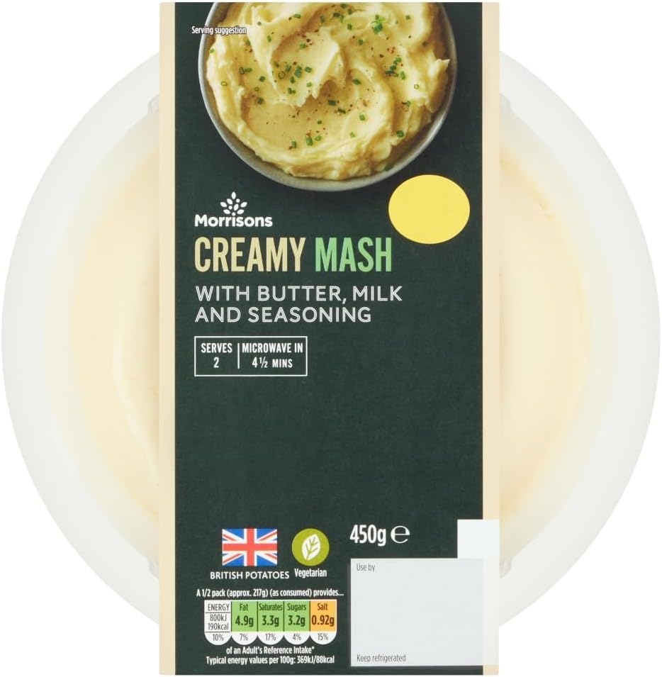 Morrisons Mashed Potatoes, 450g : Amazon.co.uk: Grocery