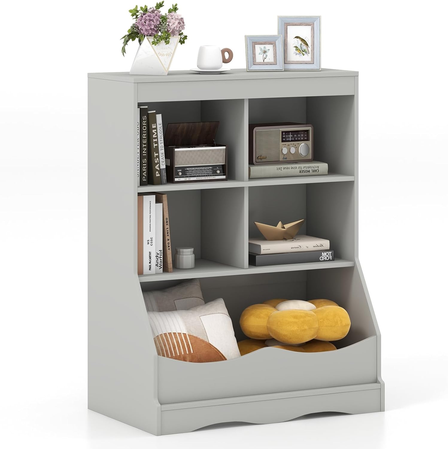 Amazon.com: Giantex Storage Cabinet, Small Bookshelf, Short Bookcase ...