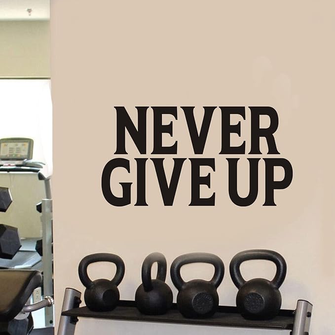 Amazon.com: Inspirational Wall Decal, Gym Wall Decals, (Easy to Apply ...