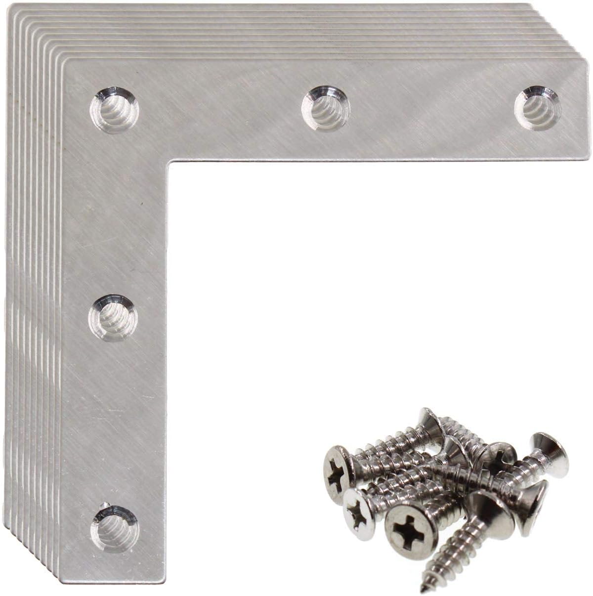 Amazon.com: Framing Hardware 12 Pack Heavy Duty 2.5 x 2.5 Zinc Plated ...