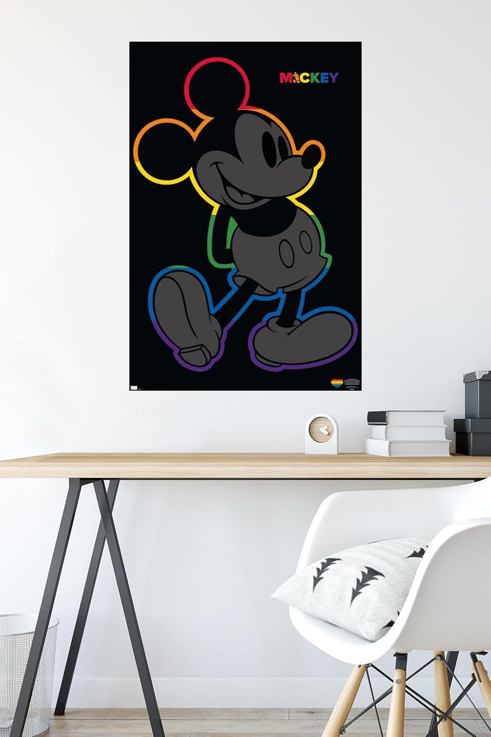 Disney Mickey Mouse - Rainbow Outline Poster | ID 20746414 by Gautam ...