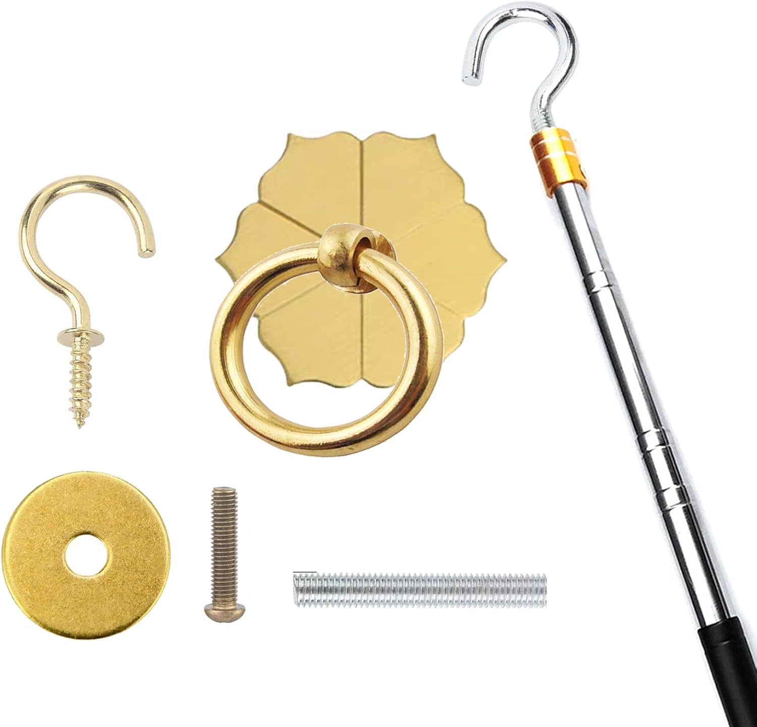 Ladder Pull Down System Kit - BCEHACBITI Attic Pull System Hook Cord ...