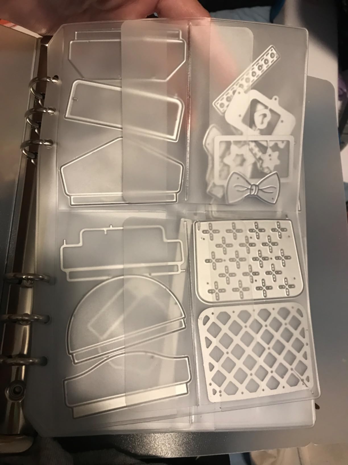 Amazon.com: Arbuya Cutting Dies Storage Binders Stencil Storage Folders ...