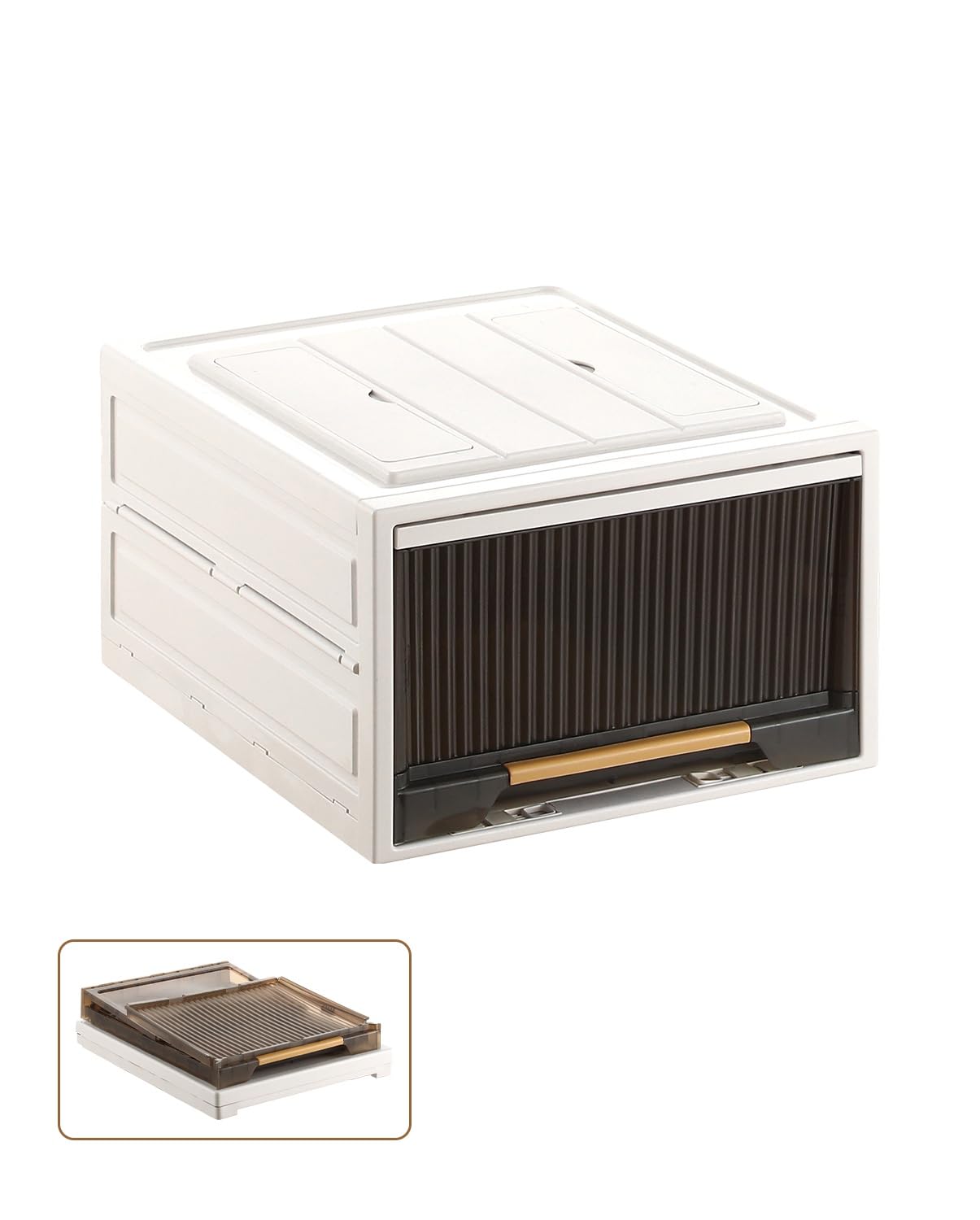 Amazon.com: Plastic Drawer Storage, Stackable Storage Drawers, 52Qt ...