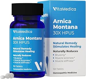Amazon.com: VitaMedica Arnica Montana 30X Rapid Dissolve Arnica Tablets for Natural Pain ...