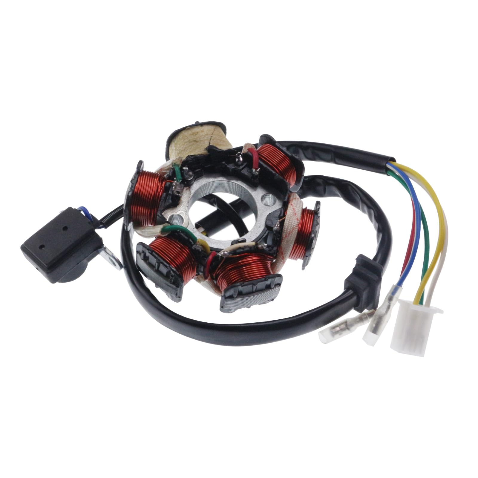 Amazon.com: JOYYANGFANG Ignition Stator Magneto 5 wire AC 6 Pole Coil ...