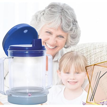 Amazon.com: Life Healthcare Plastic Drinking Cup for Disabled Adults ...