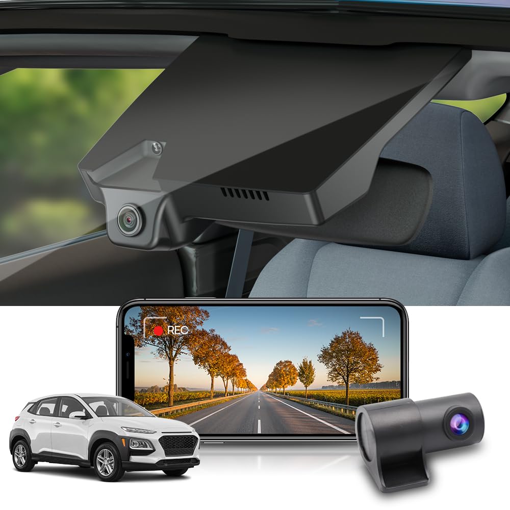 Amazon.com: Fitcamx Front 4K+Rear 1080P Dash Cam for 2018-2021 Hyundai ...