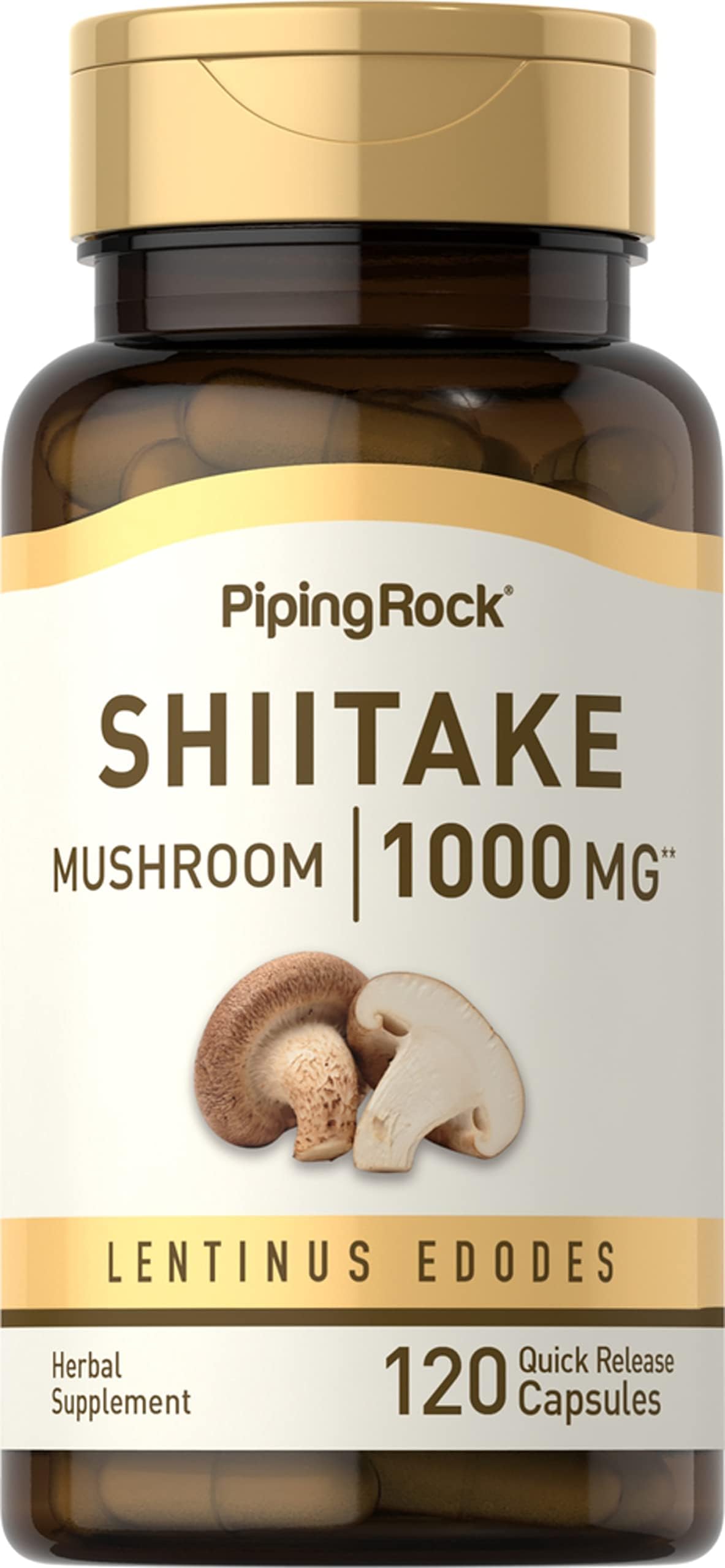 Amazon.com: Piping Rock Shiitake Mushroom Extract | 1000 mg | 120 ...