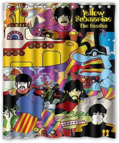Amazon.com: Singing bathroom The Beatles Yellow Submarine Custom Shower ...