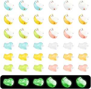 36pcs Luminous Mini Resin Penguins, Glow in The Dark Tiny Baby Penguins ...