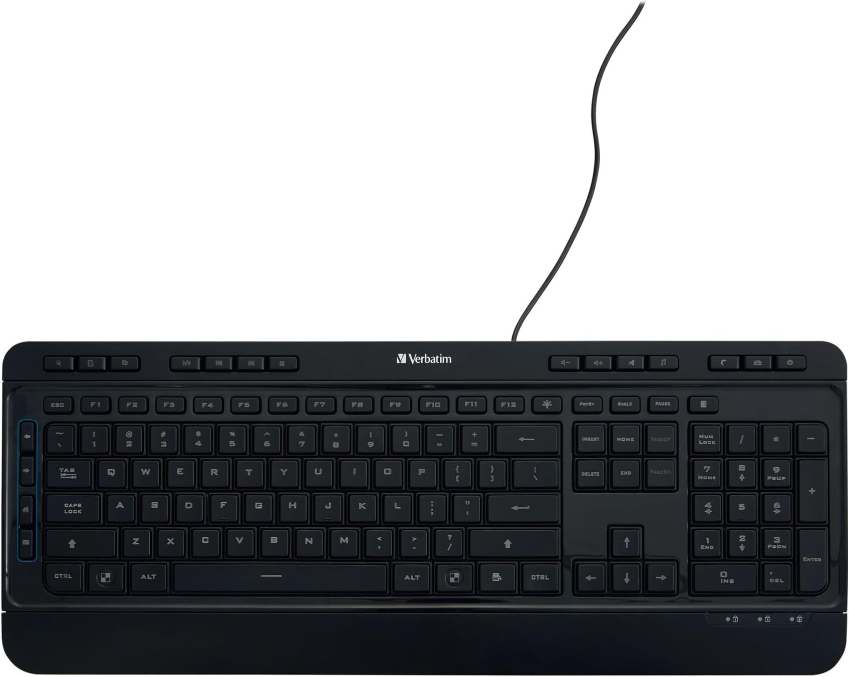 Amazon.com: Verbatim Illuminated Wired Keyboard , Black : Electronics