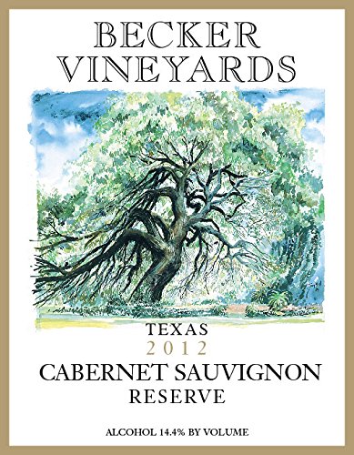 2012 Becker Vineyards Reserve Cabernet Sauvignon 750mL at Amazon's Wine ...