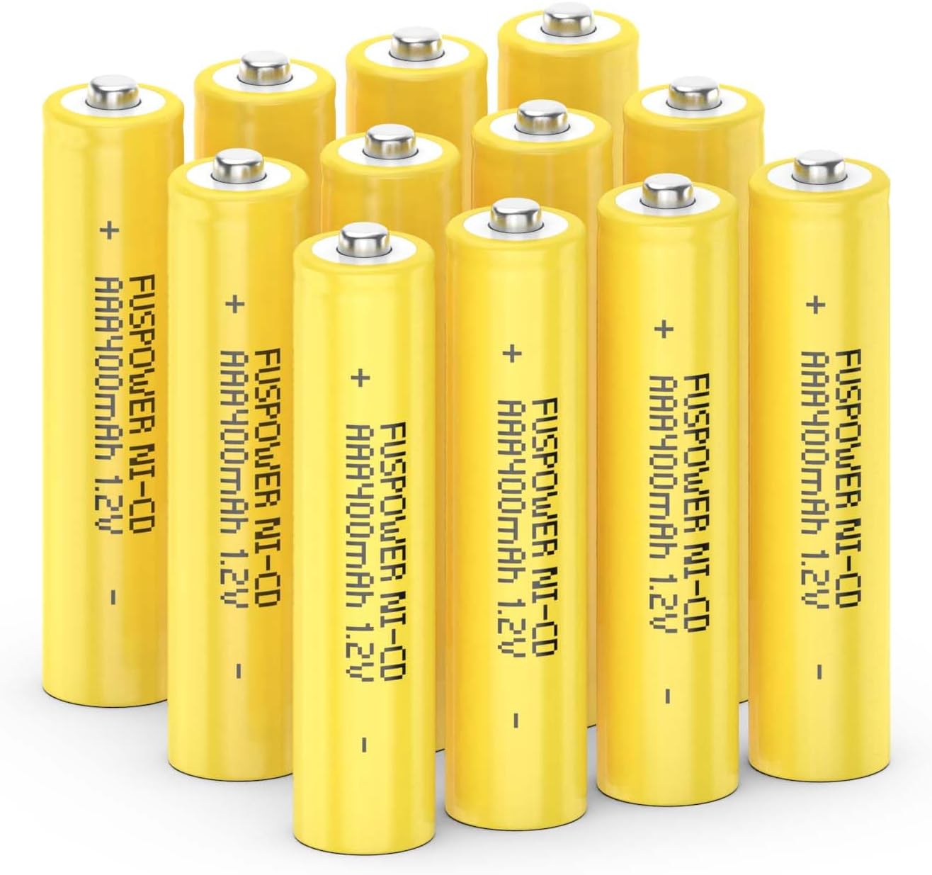 Amazon.com: 8 x 2/3 AAA NiCd Button Top Batteries (200 mAh) Y : Health ...