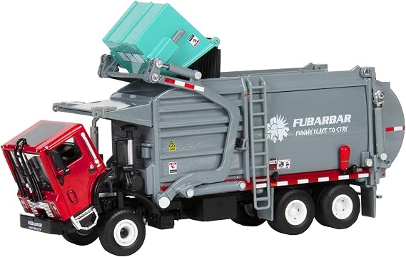 Amazon.com: Garbage Truck Toy Model, 1:43 Scale Metal Diecast Recycling ...