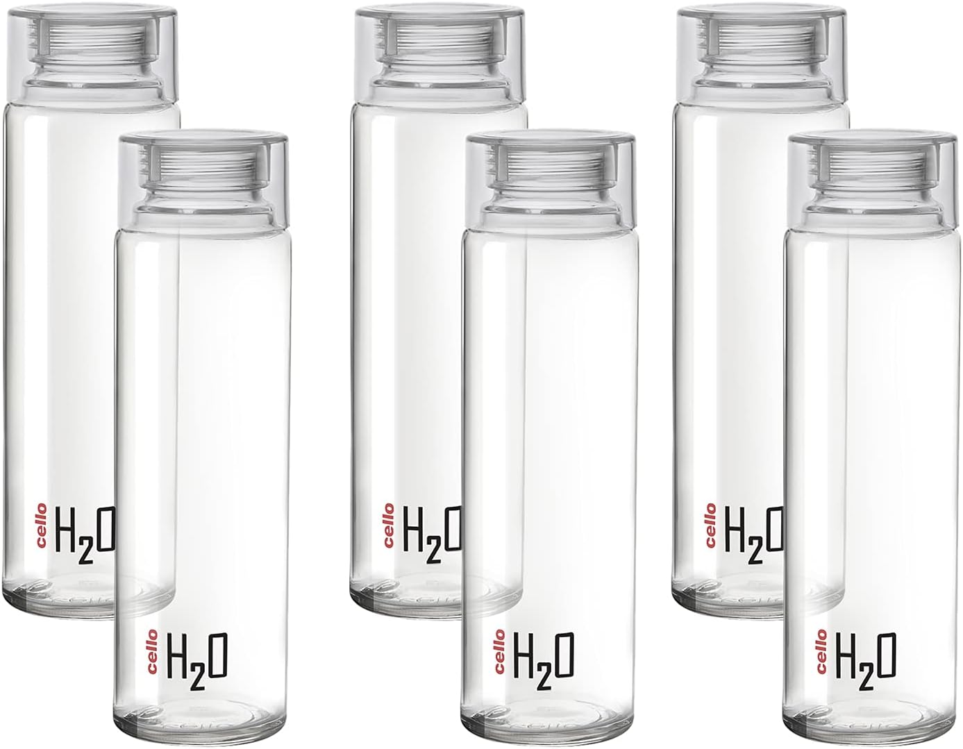 Mr. Butler Glass Bottle with Extra Caps, 1 Litre, Pack of 4, Clear ...