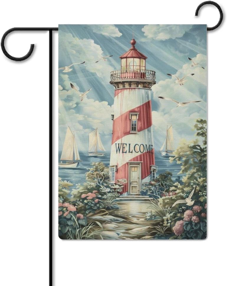 Amazon.com : Toland Home Garden 1112136 Chatham Light summer Flag 12x18 ...