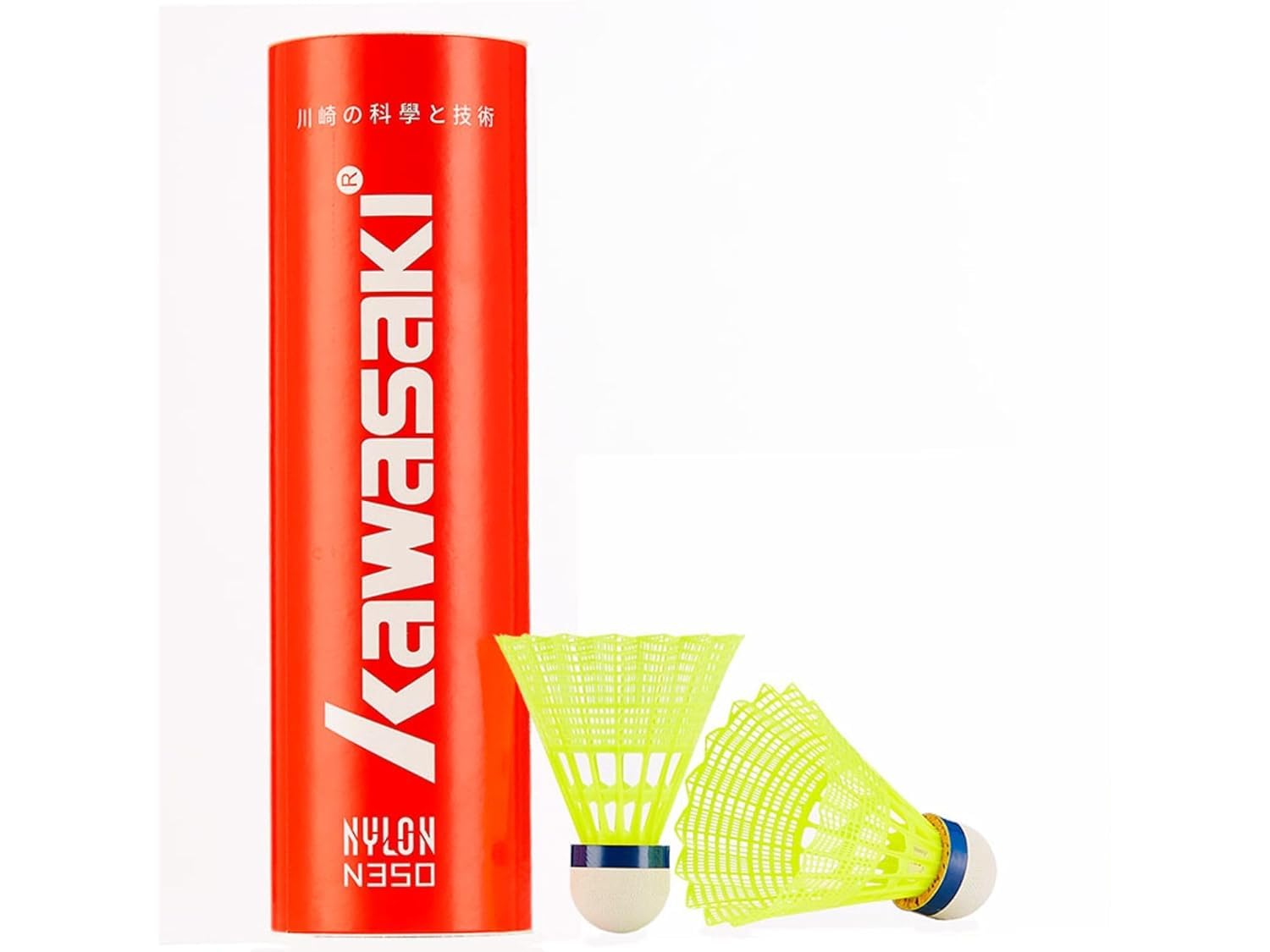 Buy Kawasaki King N350S Nylon Badminton Shuttle - Yellow Online at Low ...