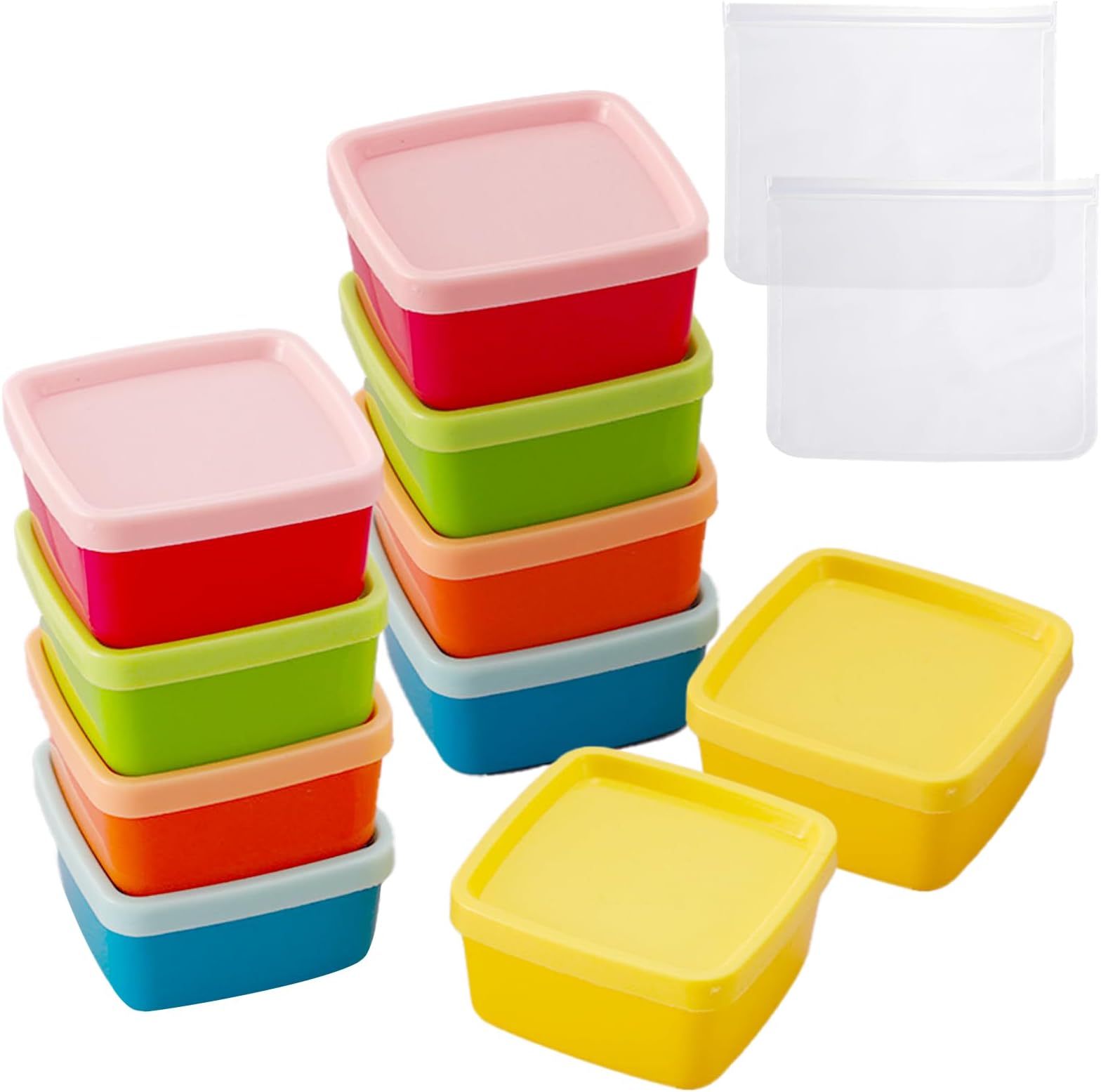 lakeland Stack-a-Boxes Plastic Food Containers & Lids (400ml) x 10 ...