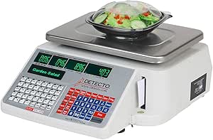 Amazon.com: DETECTO SCALES, PRICE COMPUTING, LABEL PRINTING SCALE, DL ...