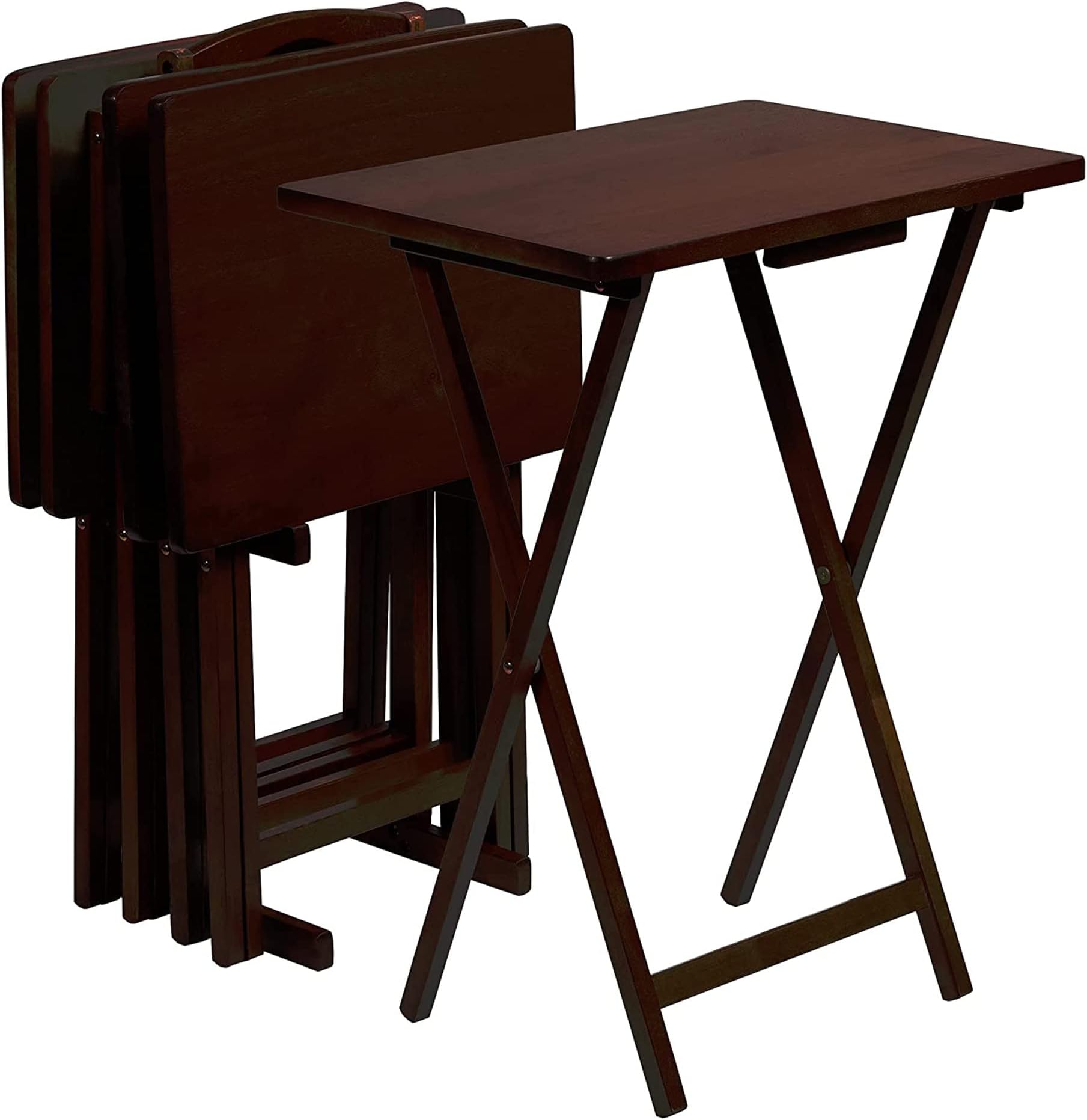 Amazon.com: Winsome Brienda Foldable Snack Table Set with Flip Top and ...