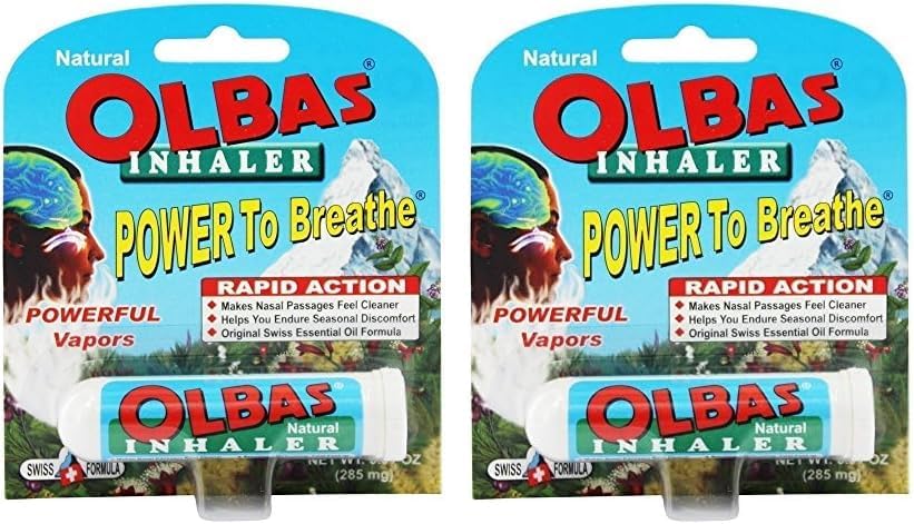 Amazon.com : Olbas Inhaler, Pocket Size - 285 mg., 1 pc. (Pack of 2 ...